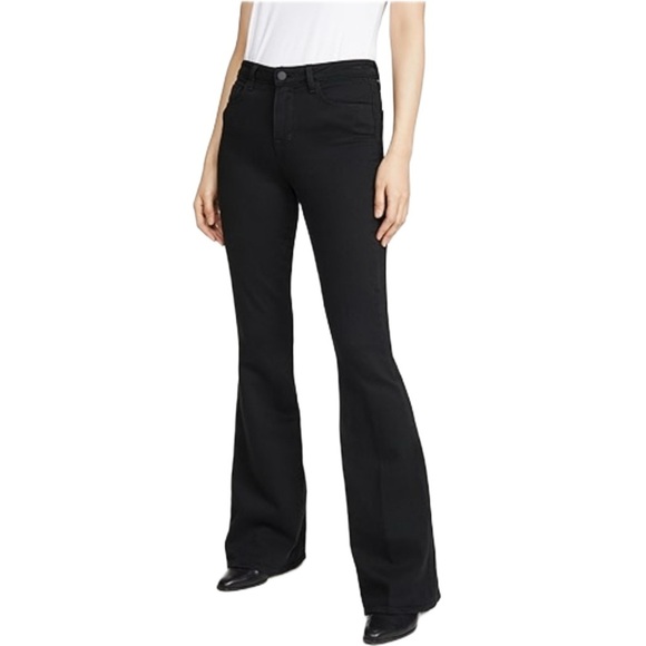 Frame Denim | Jeans | Frame Le One Flare In Black High Rise Flare ...